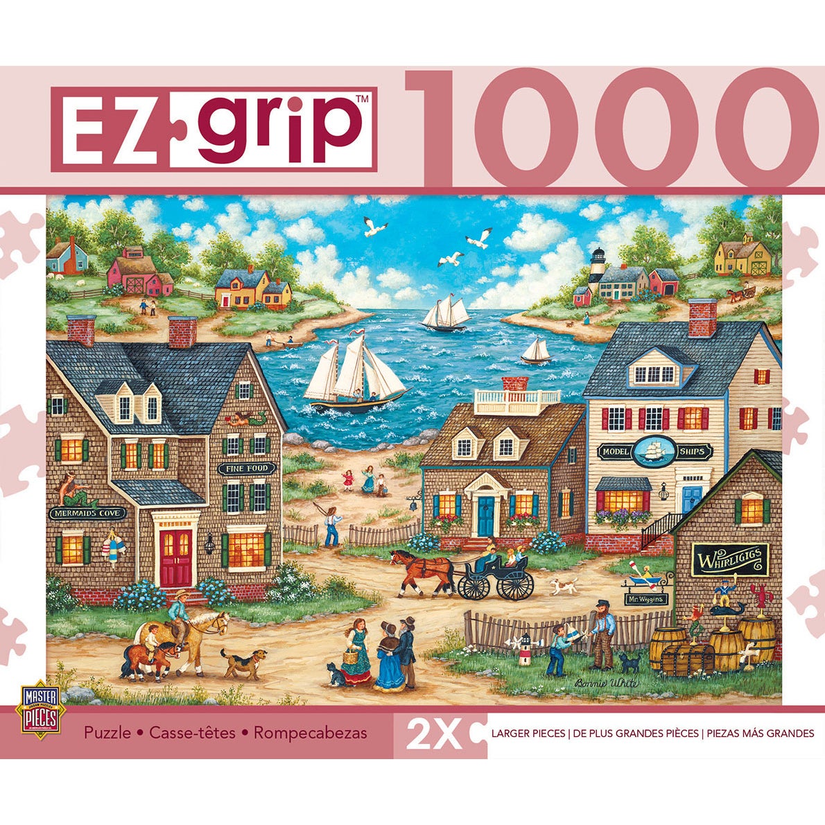 Bonnie White - Mr Wiggins' Whirligigs 1000 Piece Ez Grip Puzzle ...
