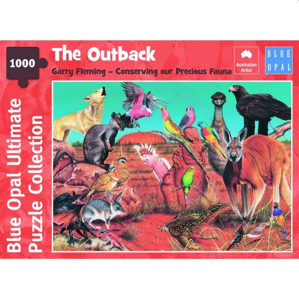 Australian Artist - The Outback by Garry Fleming 1000 Piece Jigsaw ... Australian Artist - The Outback by Garry Fleming 1000 Piece Jigsaw ...